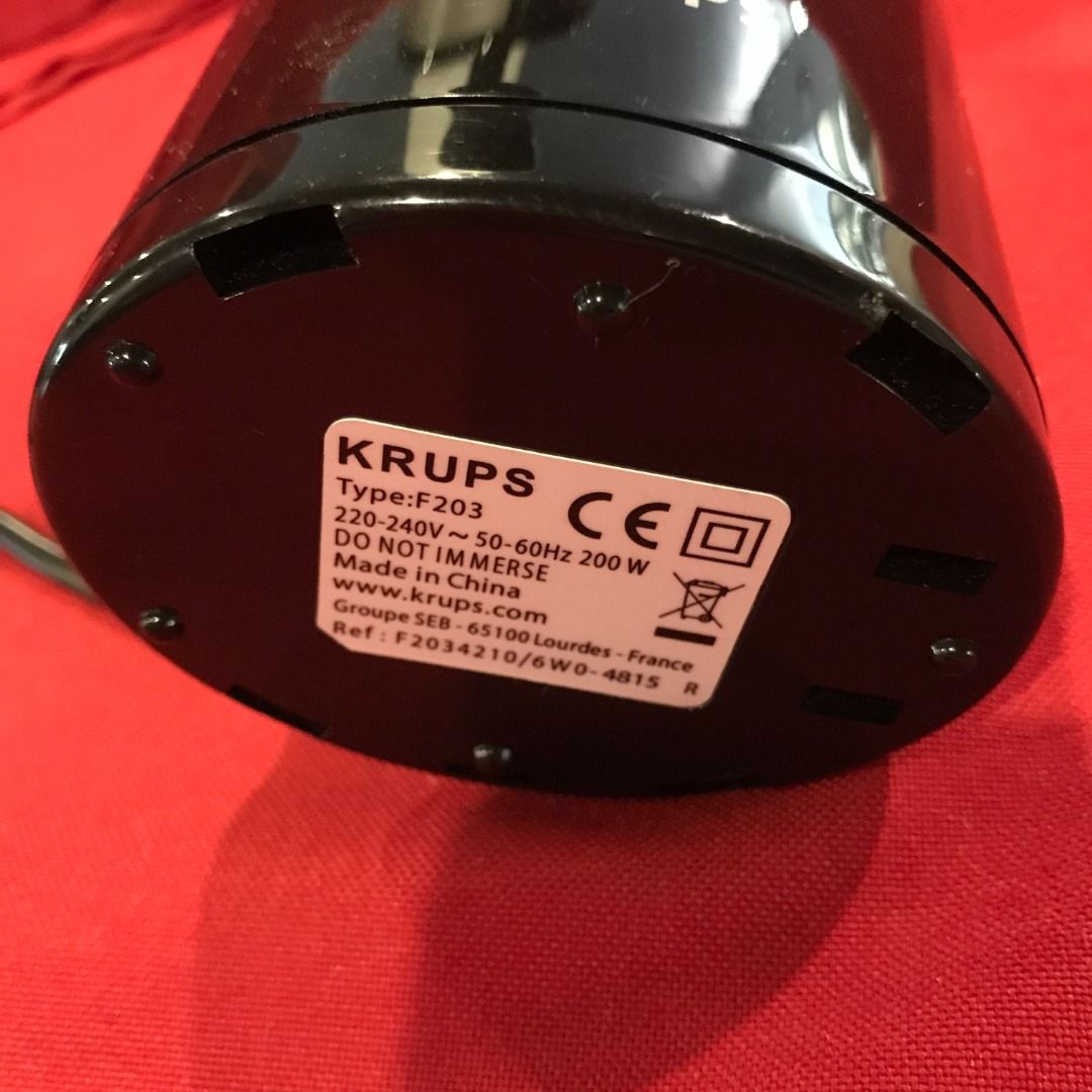 KRUPS FAST TOUCH ELECTRIC COFFEE AND SPICE GRINDER F2034251 220v, TV ...