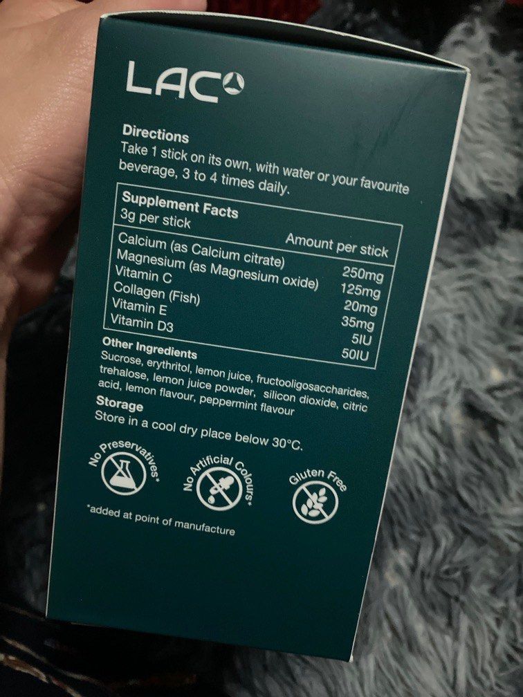 LAC FULLCAL CALCIUM, Health & Nutrition, Health Supplements, Vitamins ...