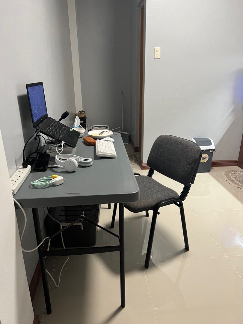 Lifetime 4ft. Folding Table (Dark Gray), Furniture & Home Living ...