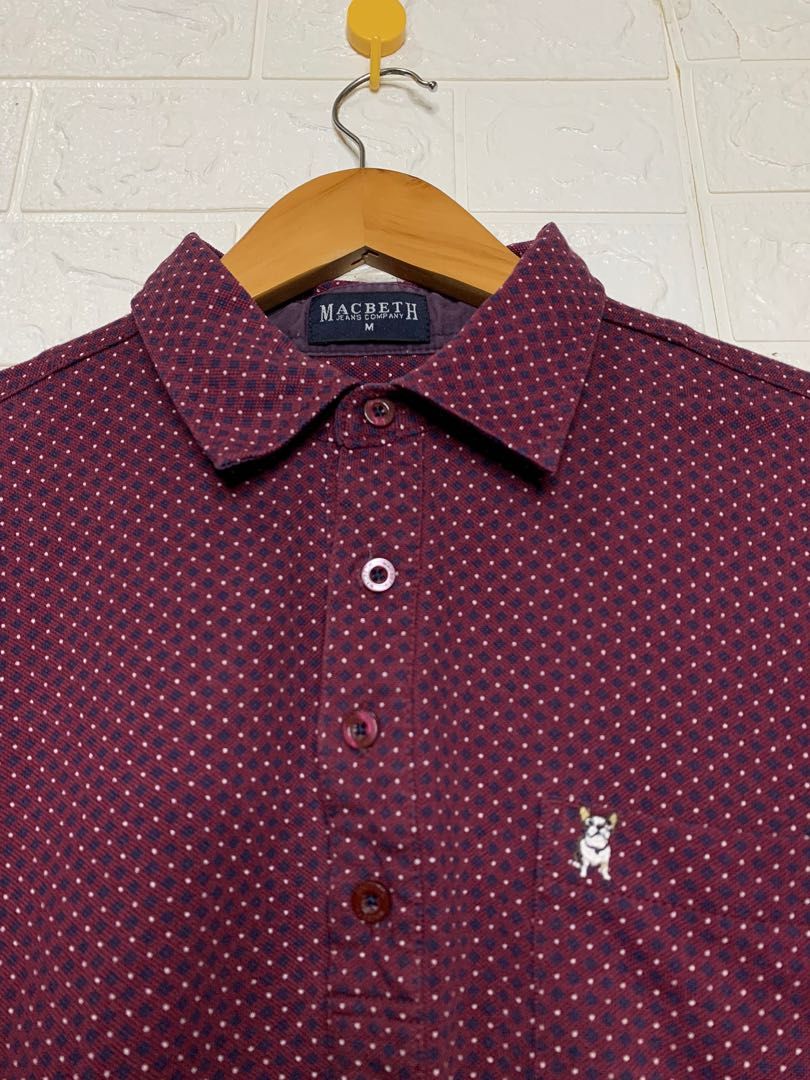 Macbeth polo long sleeve, Men's Fashion, Tops & Sets, Formal Shirts on ...