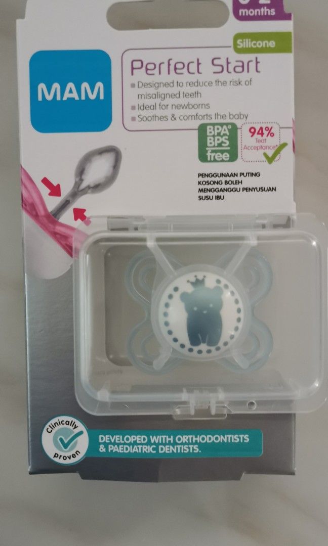 Mam perfect pacifier (0-2 month), Babies & Kids, Nursing & Feeding ...