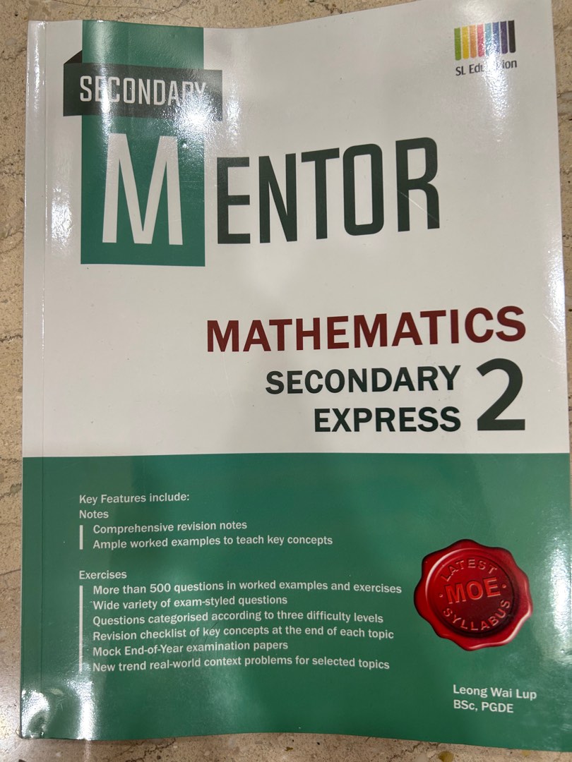 Math Mentor Secondary 2, Hobbies & Toys, Books & Magazines, Assessment ...