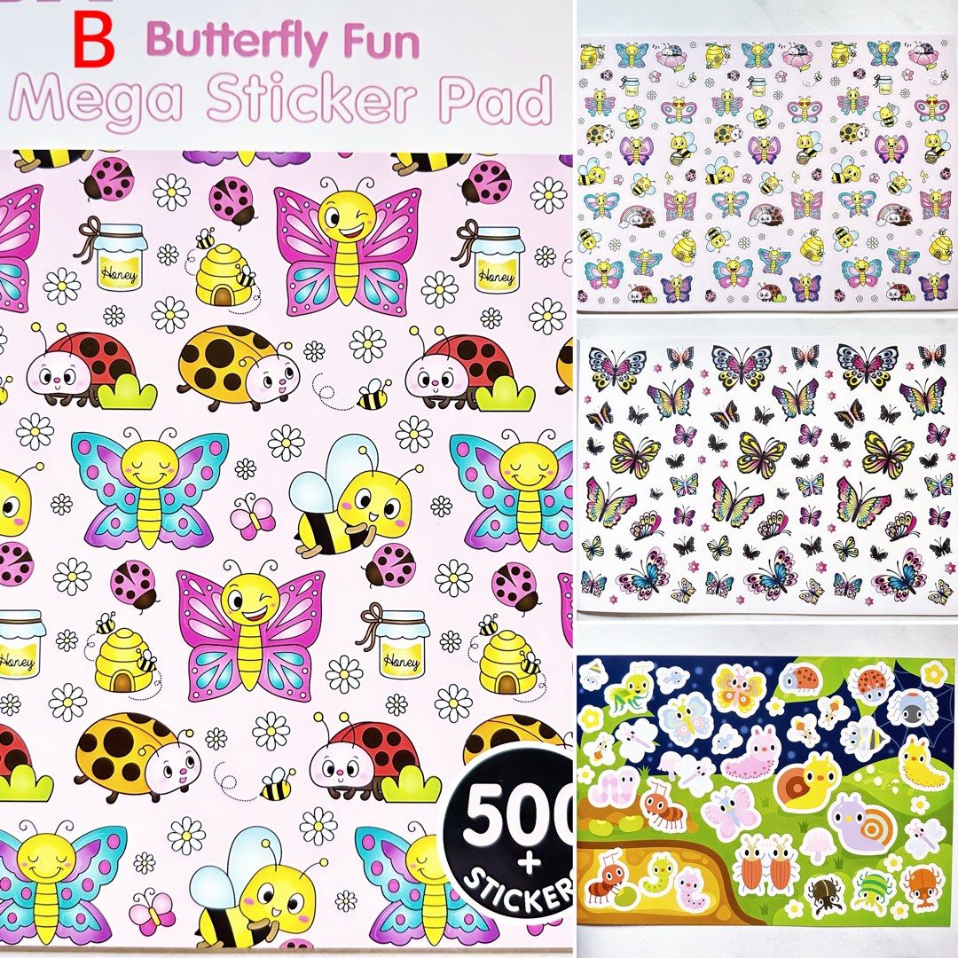 Mega 500+ Stickers Pad, Hobbies & Toys, Stationery & Craft, Other ...