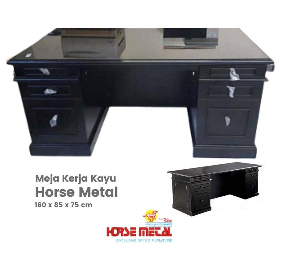 Meja Direktur MTP 03 Horse Metal Meja Tulis Meja Kantor Meja Kerja ...