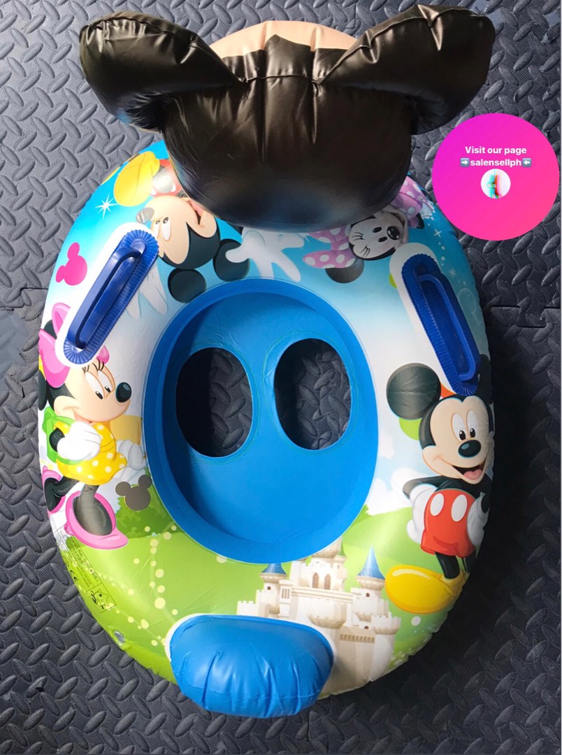 Mickey Mouse Baby Boat Floater / Salbabida, Babies & Kids, Going Out ...