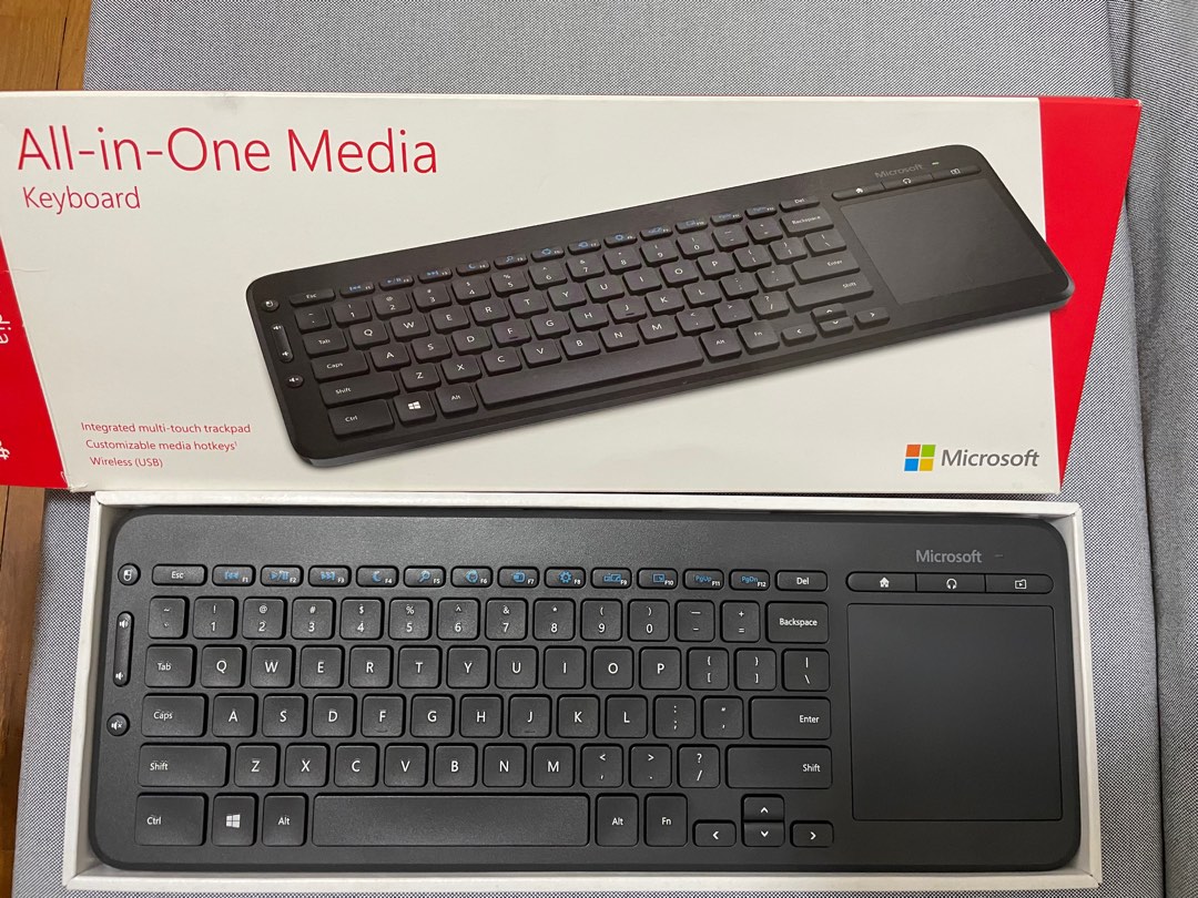 Microsoft All-in-One Media Keyboard, Computers & Tech, Parts ...
