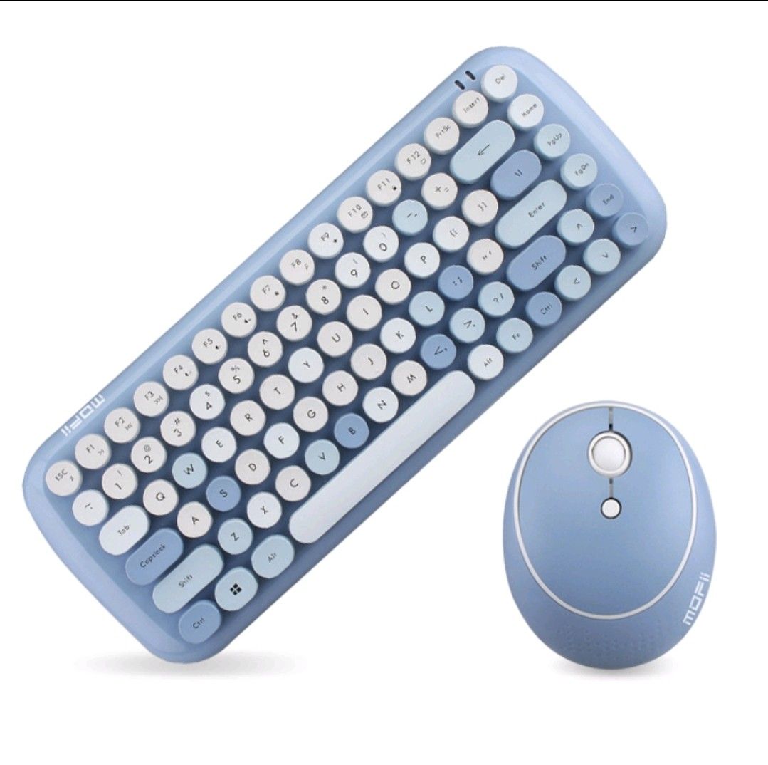 Moffi Wireless Multi-colour Keyboard and Mouse, Computers & Tech, Parts ...