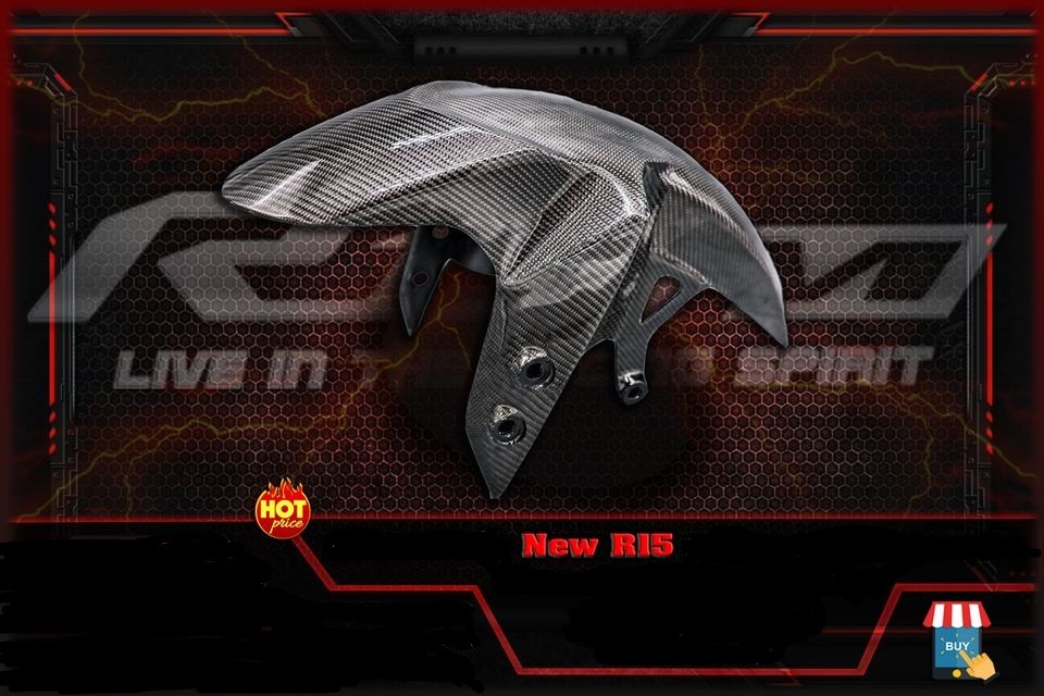 Moto Zippy Singapore Yamaha R15 V3 R15M V4 Pure Carbon Front Fender ...