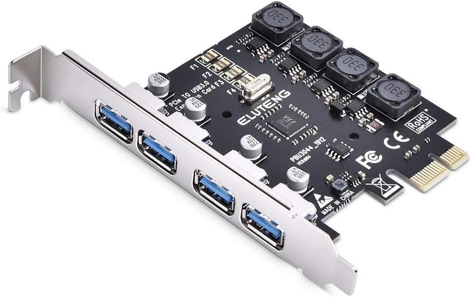 New Arrival! ELUTENG PCIE USB 3.0 Card 4 Ports PCI Expree to USB ...