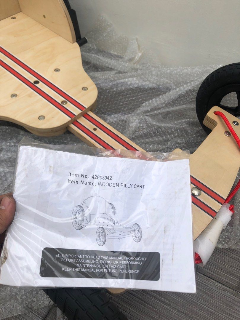 New Back To Basics New Imported Rare Wooden Solid Wood Kids Billy Cart ...