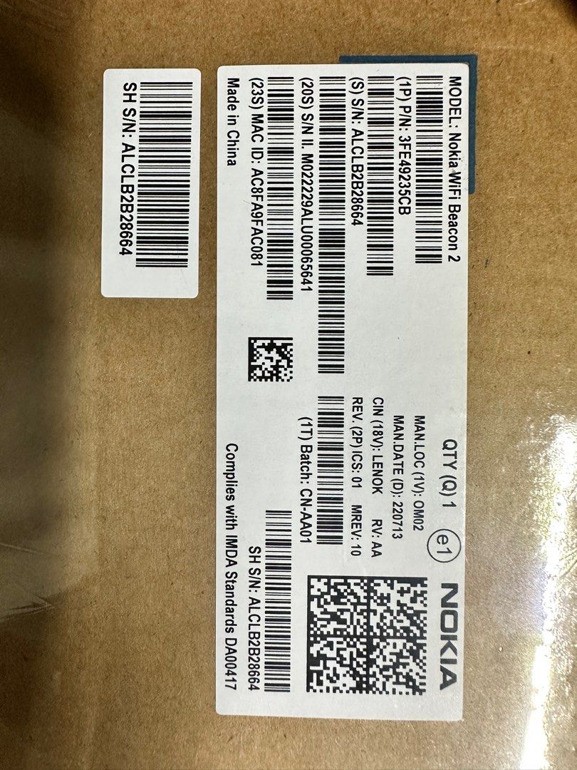 Nokia Wifi 6 Beacon 2, Computers & Tech, Office & Business Technology ...
