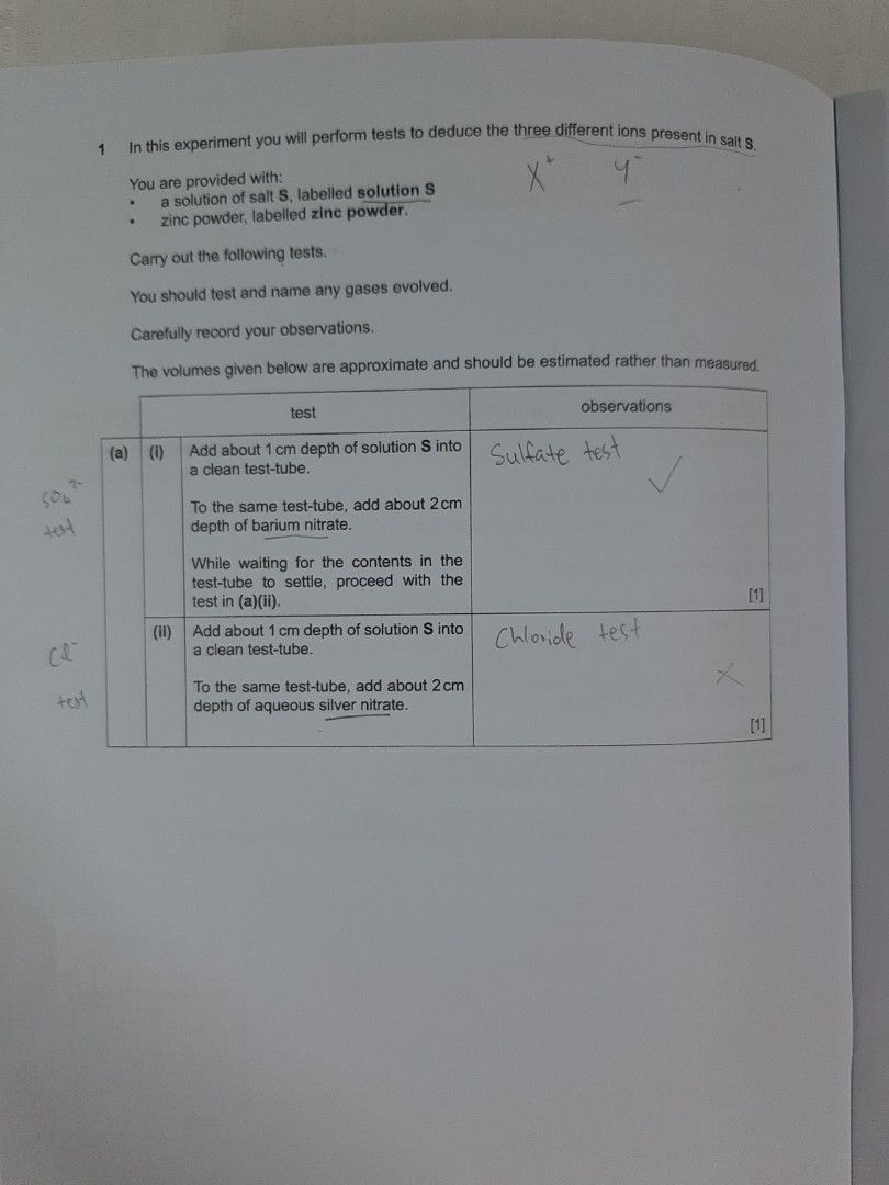 O Level Chemistry Practical TYS (Combine Science), Hobbies & Toys ...