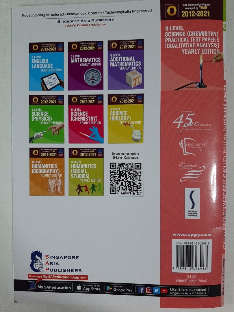 O Level Chemistry Practical TYS (Combine Science), Hobbies & Toys ...