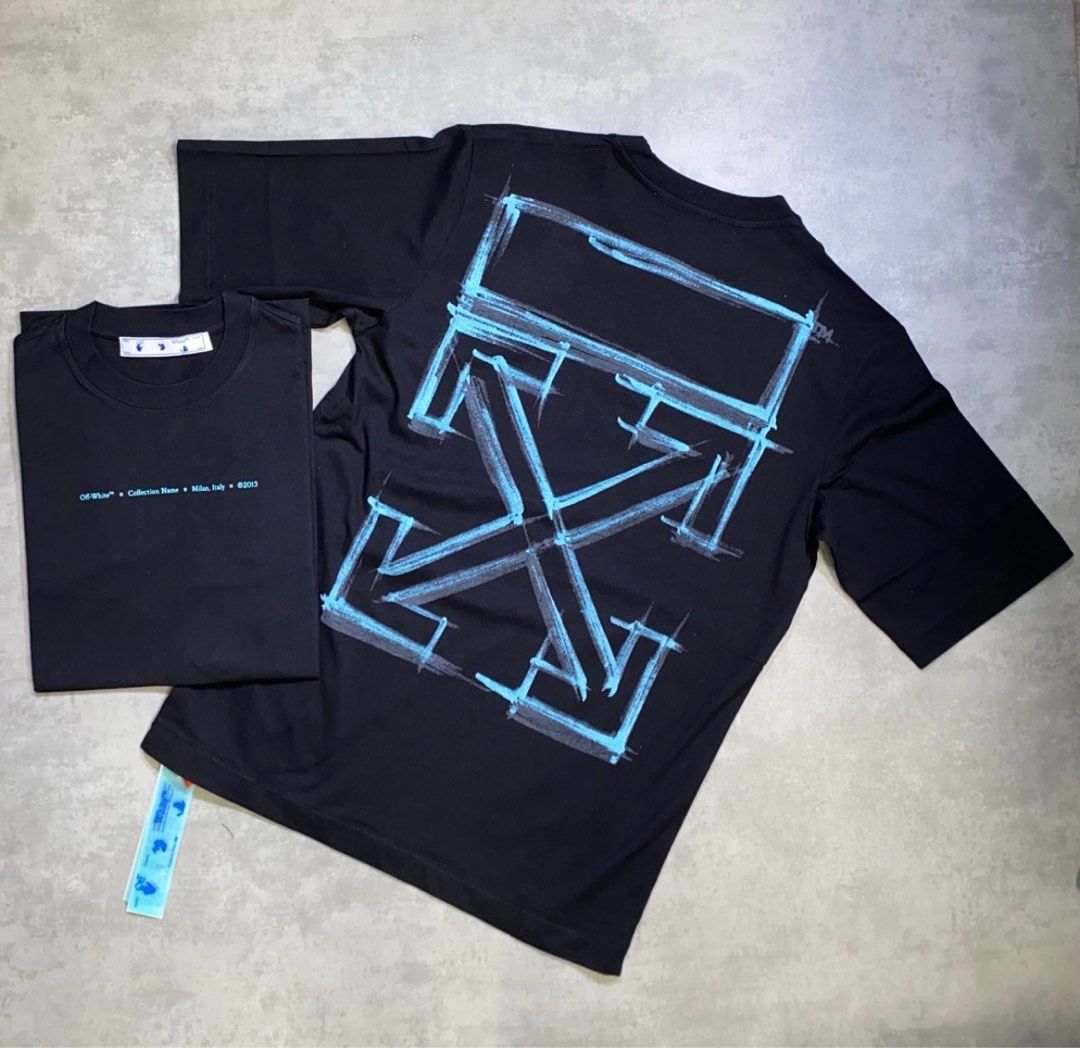 Off White Tee, Men's Fashion, Tops & Sets, Tshirts & Polo Shirts on ...