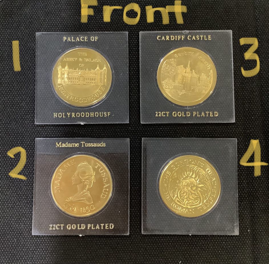 Official Edition 22ct Gold Plated Medallions, Hobbies & Toys ...