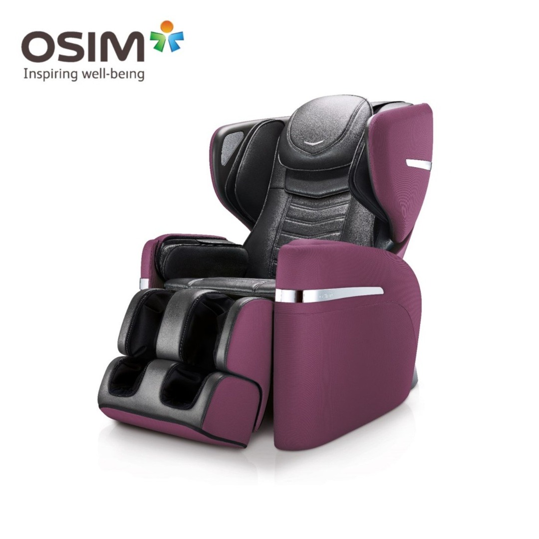 OSIM uDivine V Massage Chair (Burgundy), Health & Nutrition, Massage ...