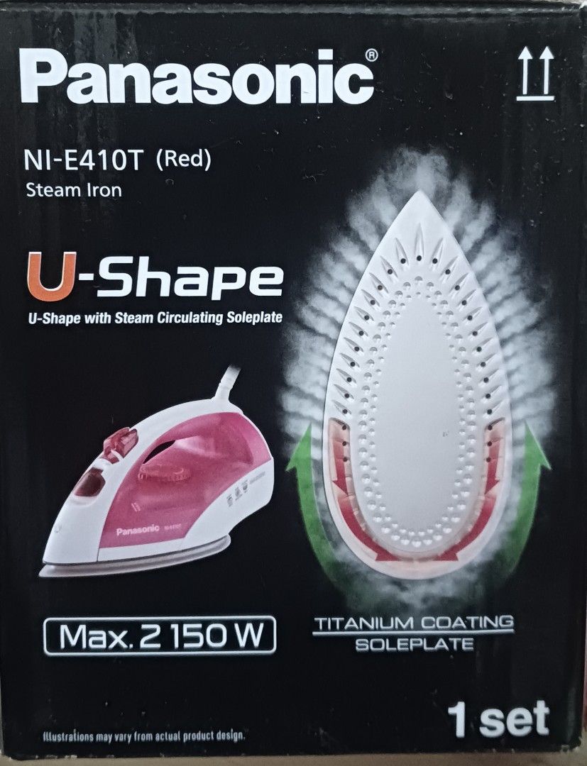 Panasonic Steam Iron (red), TV & Home Appliances, Irons & Steamers on ...