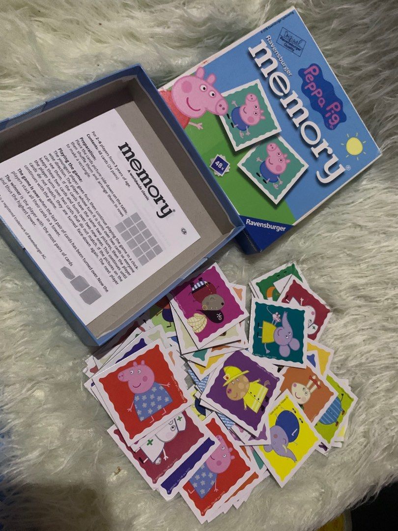 Peppa Pig Memory Ravensburger, Hobbies & Toys, Toys & Games on Carousell