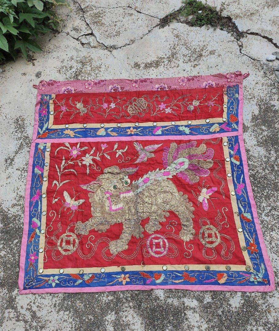 Peranakan Altar Table Cloth 1940's, Hobbies & Toys, Collectibles ...