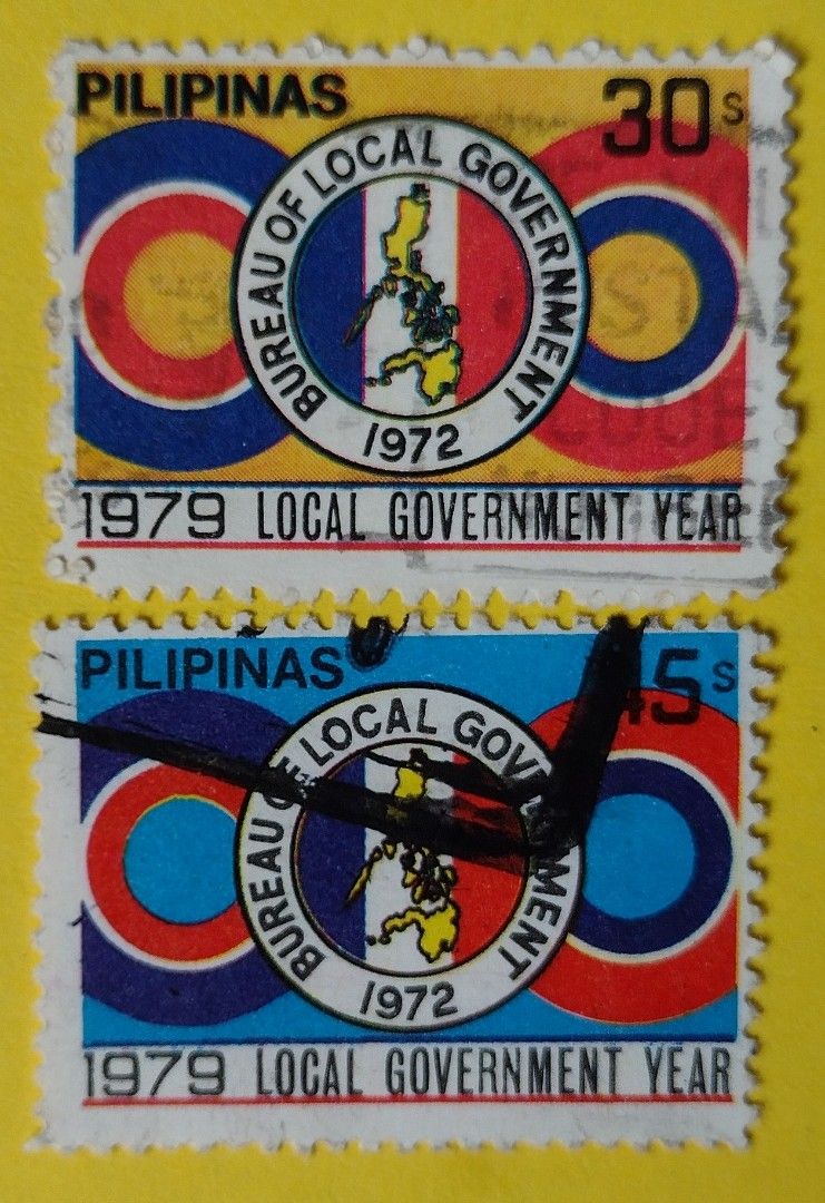 Philippines 1979 : Local Government Year , complete set of 2 v. , used ...