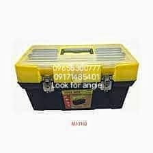 Plastic Tool Box w/ Tray, Commercial & Industrial, Construction Tools & Equipment on Carousell