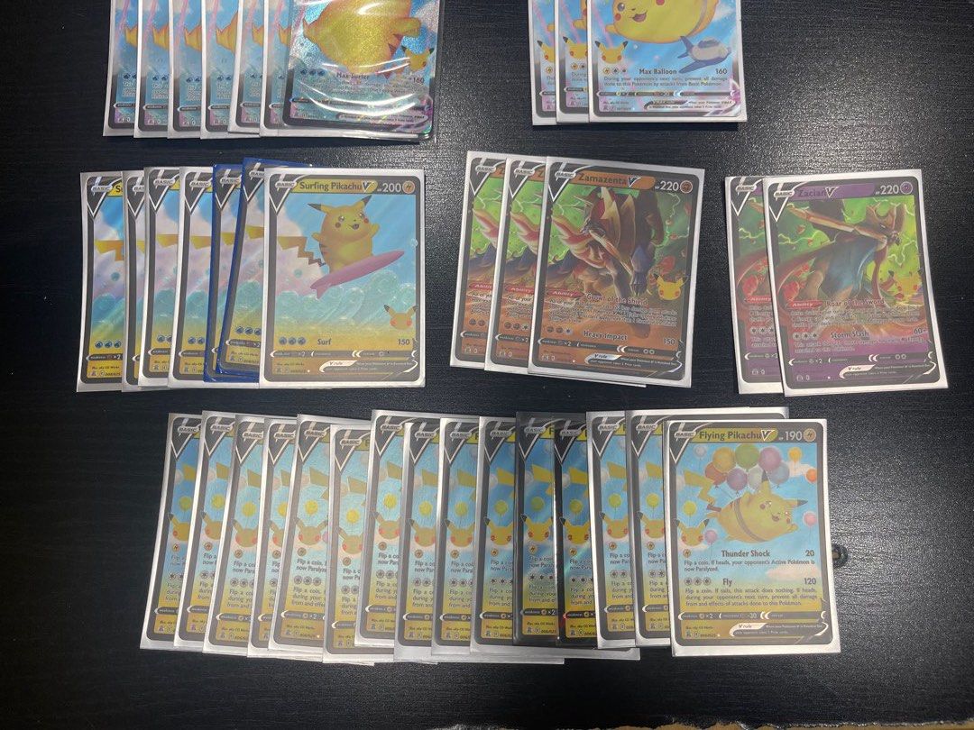 Pokemon 25th Anniversary Celebrations Pikachu, Zamazenta, Zacian, V ...
