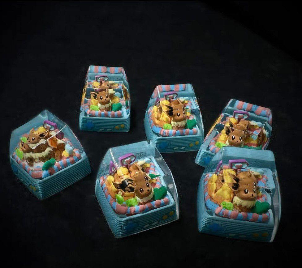 Pokemon (Eevee) artisan keycap, Computers & Tech, Parts & Accessories ...