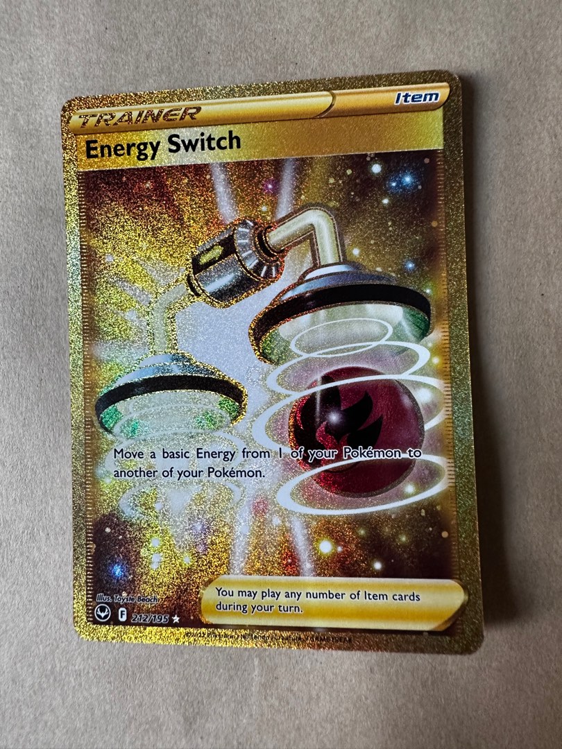 Pokemon Energy Switch Gold, Hobbies & Toys, Toys & Games on Carousell