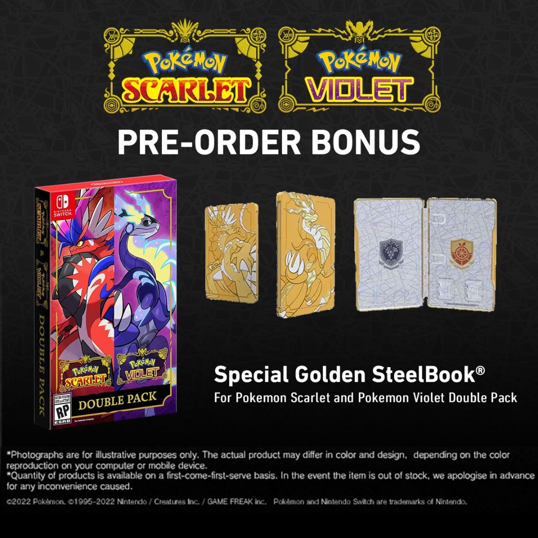 Pokemon Scarlet/Violet Dual Pack Pre-Order Voucher, Video Gaming, Video ...