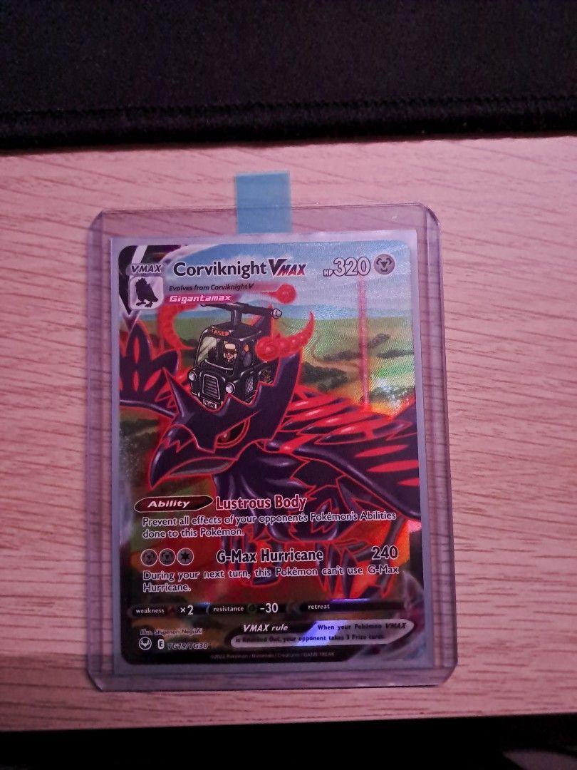 Pokemon TCG - Corviknight VMAX, Hobbies & Toys, Toys & Games on Carousell