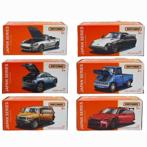 PREORDER matchbox moving parts japan set of 6 Mazda MX30 Honda Toyota ...