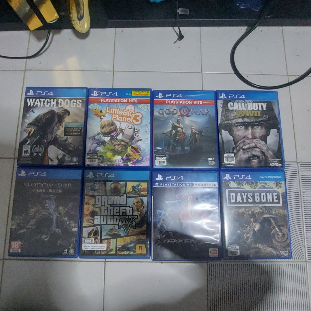 PS4 full set with games for $200, Video Gaming, Video Game Consoles ...