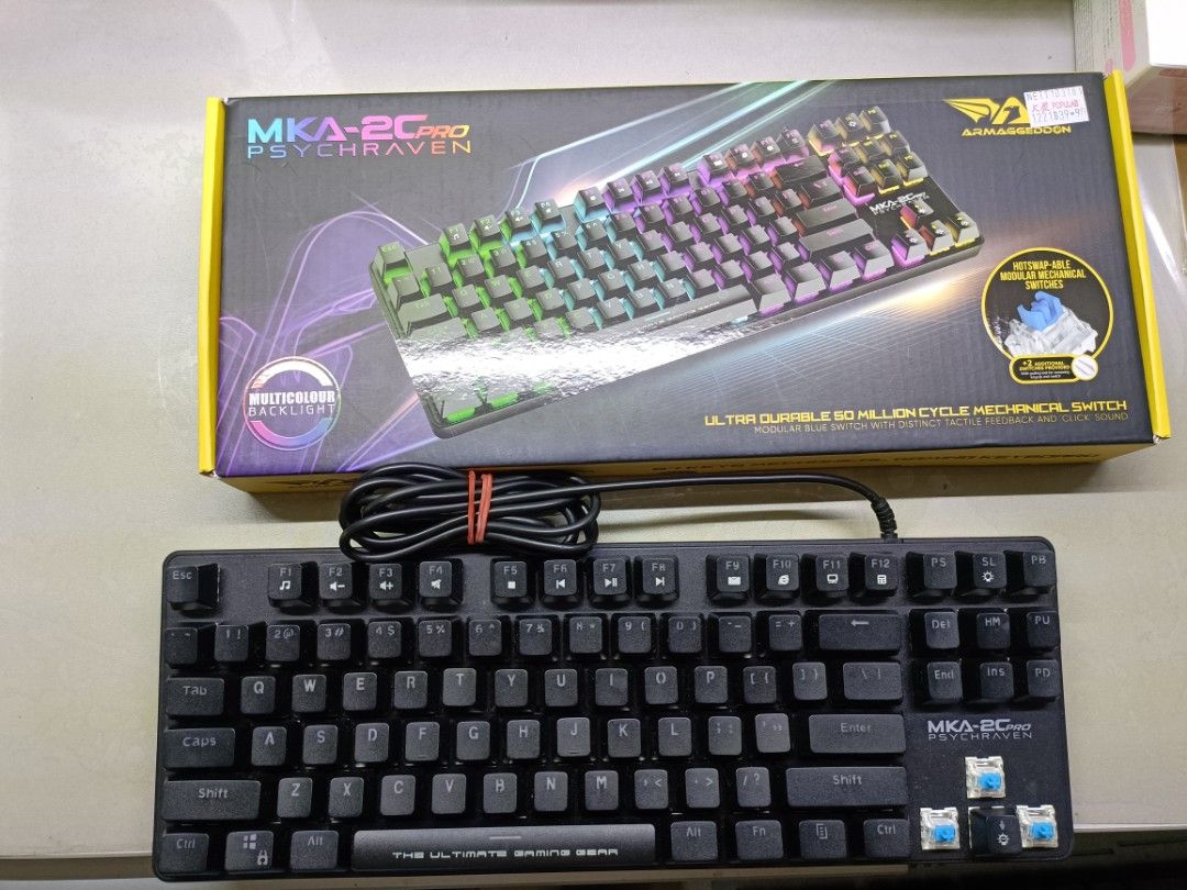 psychraven MKA-2C pro mechanical keyboard, Computers & Tech, Parts ...