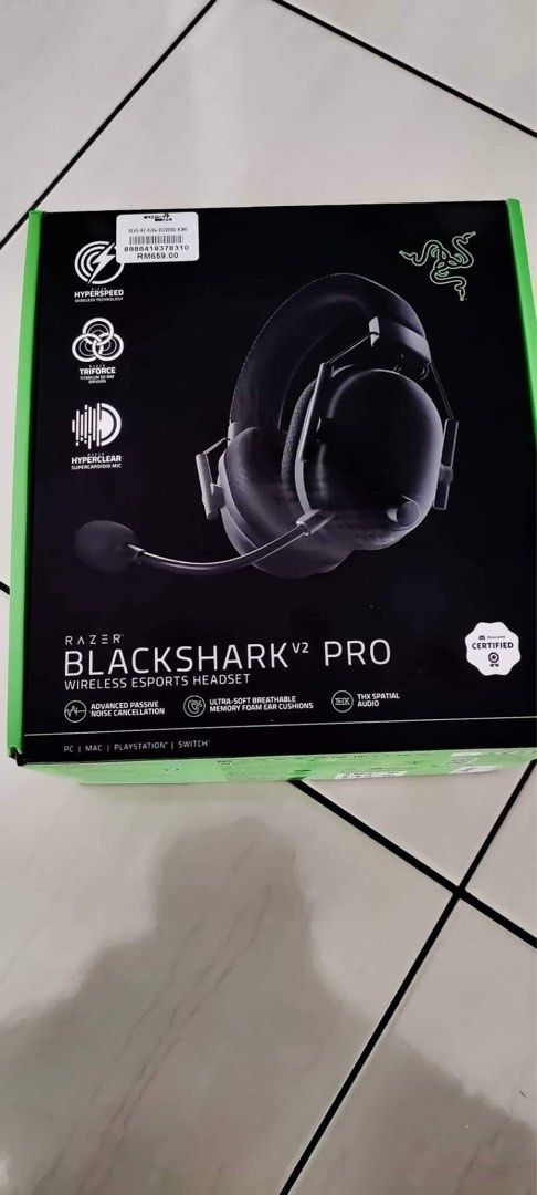 Razer black shark v2 pro wireless headphone, Audio, Headphones ...