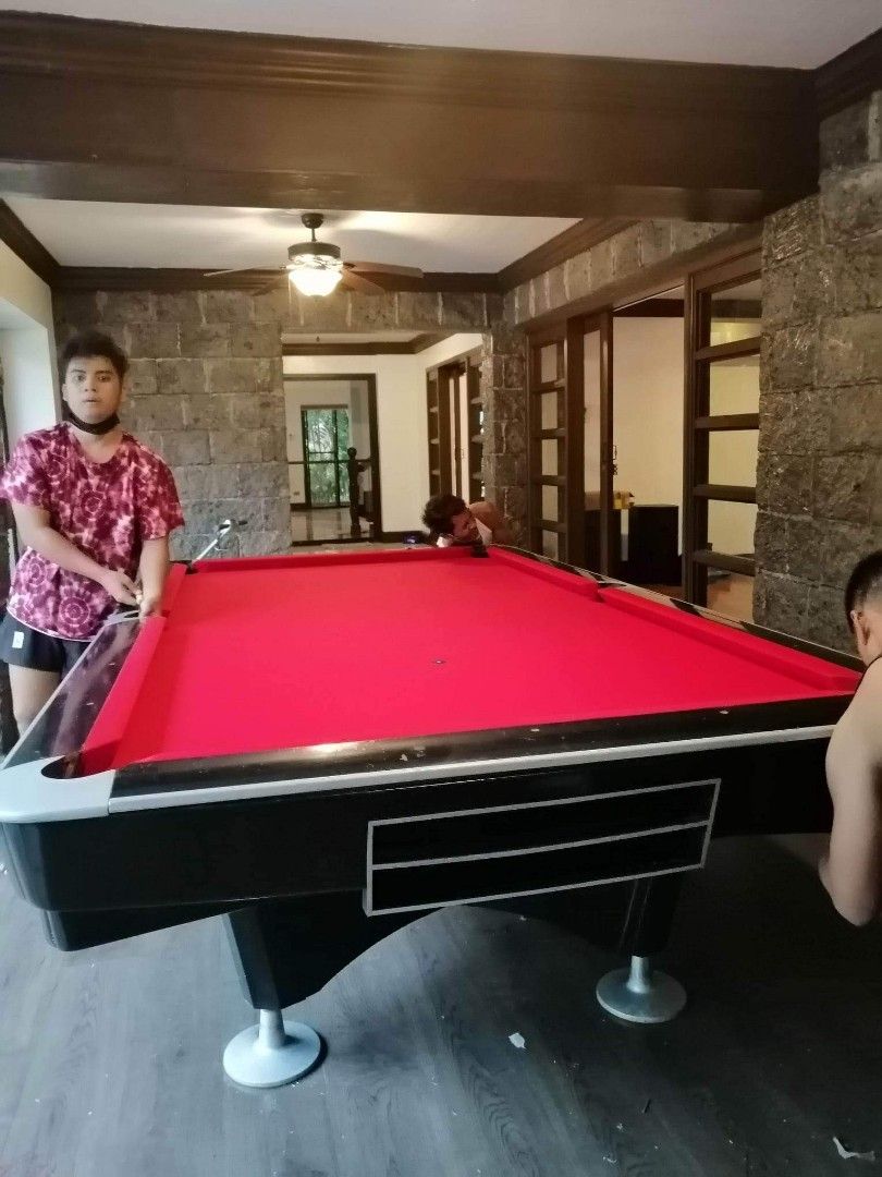 RED FELT ORIGINAL KANGAROO FIBER GLASS SIDINGS STANDARD BILLIARD TABLE ...