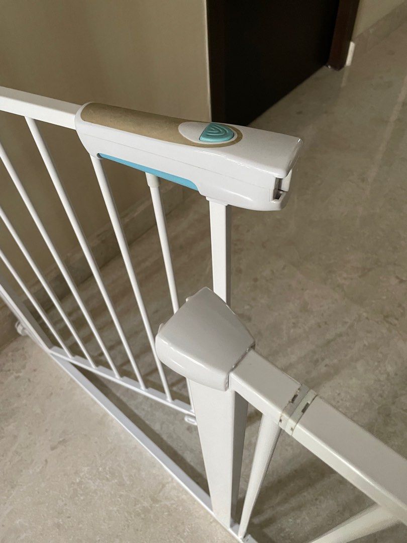 Safety gate in white, Babies & Kids, Baby Nursery & Kids Furniture ...