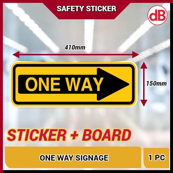 (SAFETY STICKER) (+Board) Visitor Parking Sticker (410mm x 150mm ...