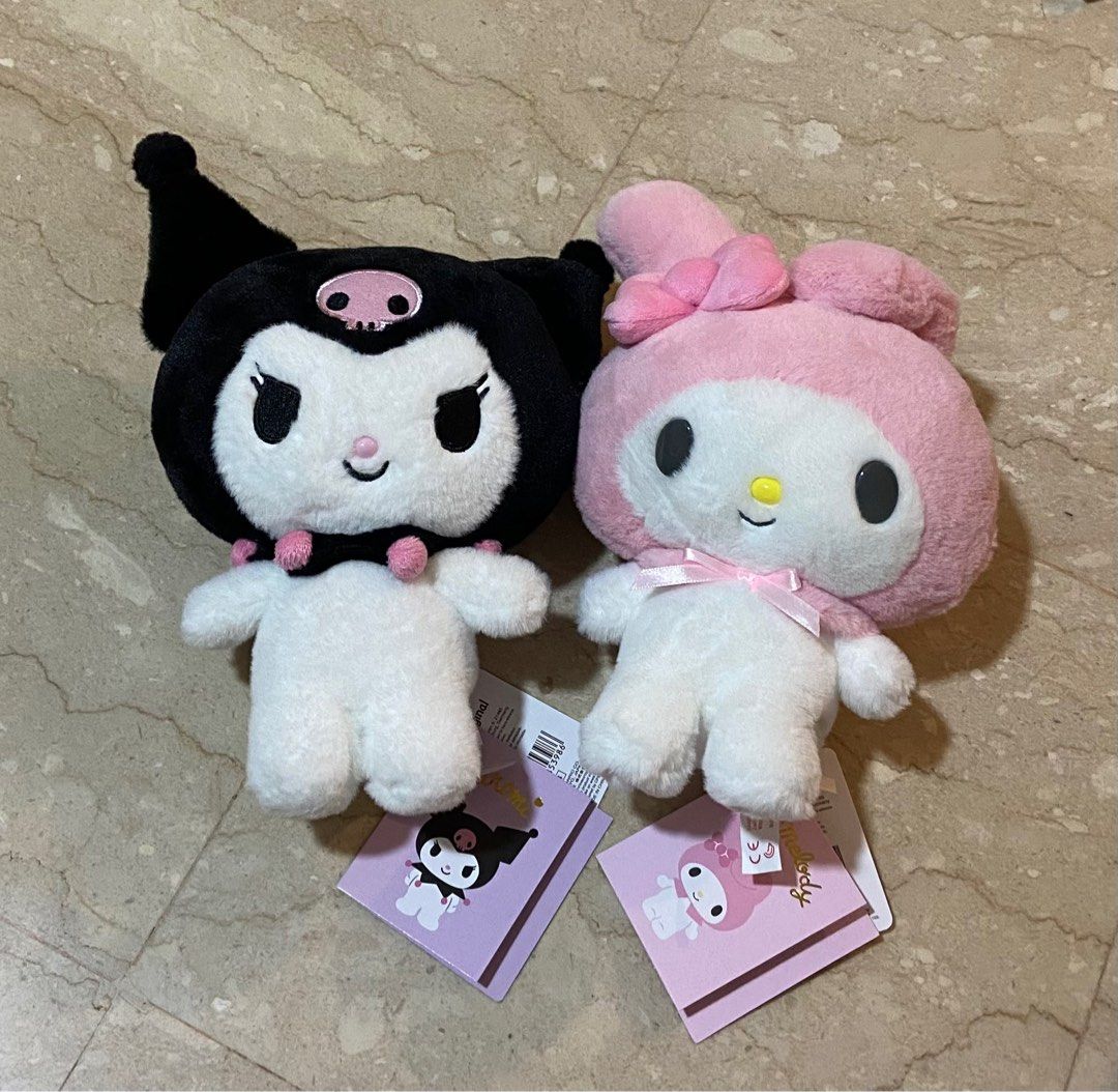 SANRIO My melody and kuromi matching plush toys, Hobbies & Toys, Toys & Games on Carousell