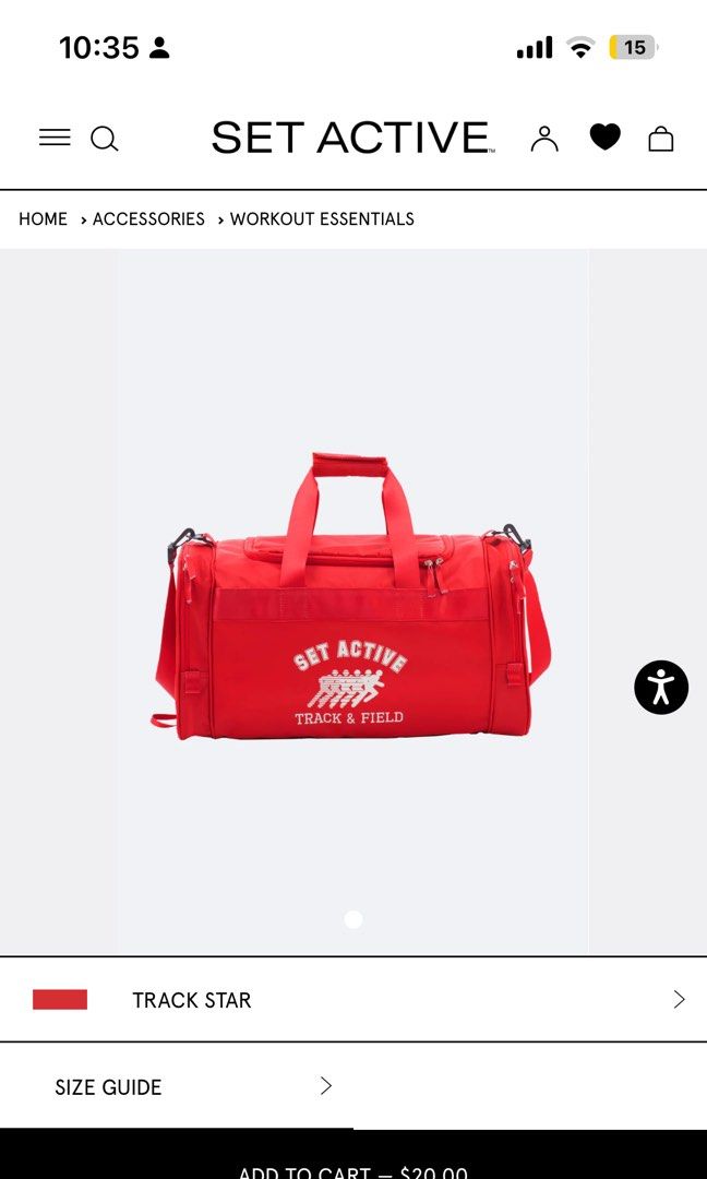 set active duffle bag, Women's Fashion, Activewear on Carousell