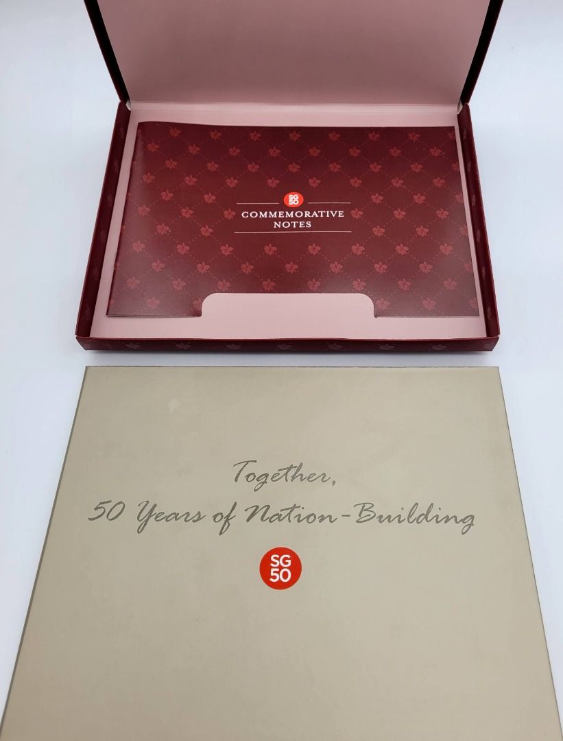 SG50 Singapore Commemorative Notes Full Box Set (1x$50, 5x$10), Hobbies ...