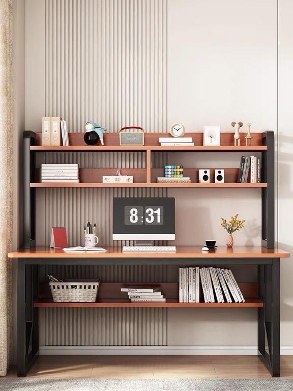 SG Seller Office Table Computer Table with Bookshelf Study Table ...