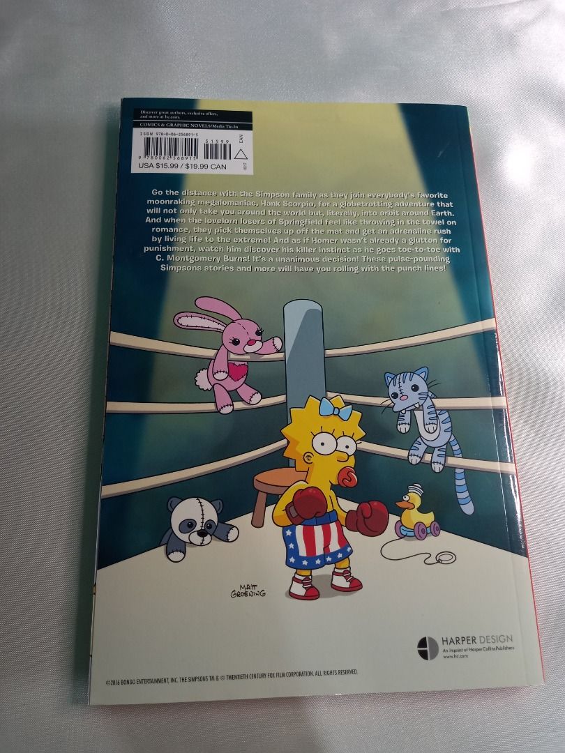 SIMPSONS COMICS "KNOCK OUT", Hobbies & Toys, Books & Magazines, Comics & Manga on Carousell