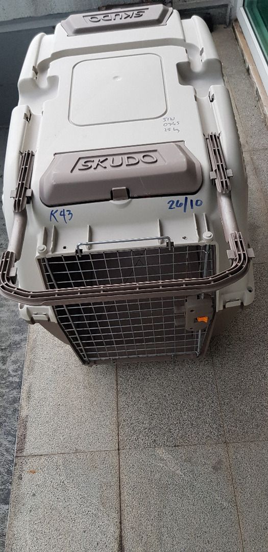 SKUDO 6 Dog travel cage crate IATA approved. Made in Italy with IATA ...