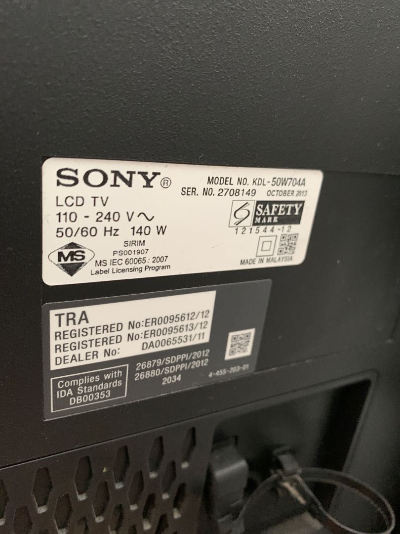 Sony Bravia Fu Entfernen