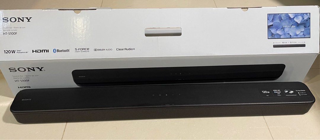 Sony Soundbar HT-S100F, TV & Home Appliances, TV & Entertainment ...