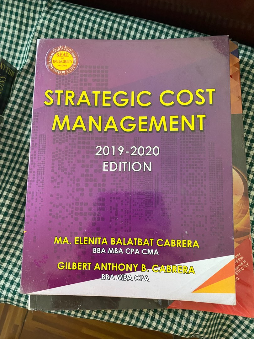 Strategic Cost Management by Cabrera 2019-2020 Edition, Hobbies & Toys ...