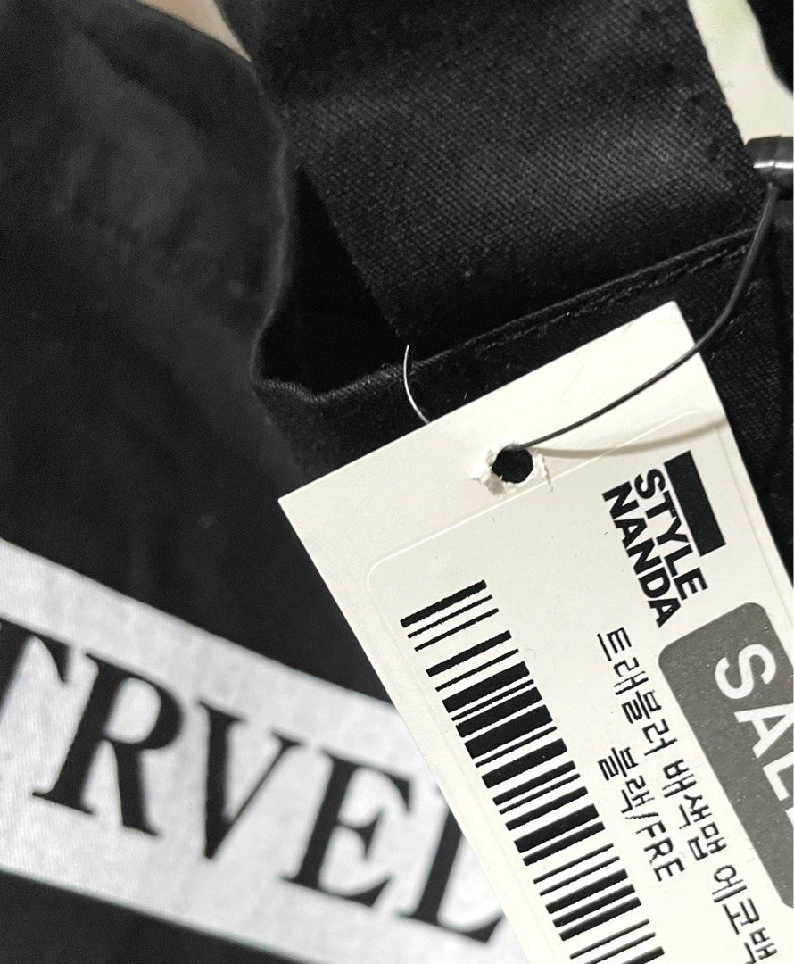 Stylenanda Tote Bag 地圖 黑色 korea 韓國 map 多用途袋 實用袋, 女裝, 手袋及銀包, Tote Bags ...