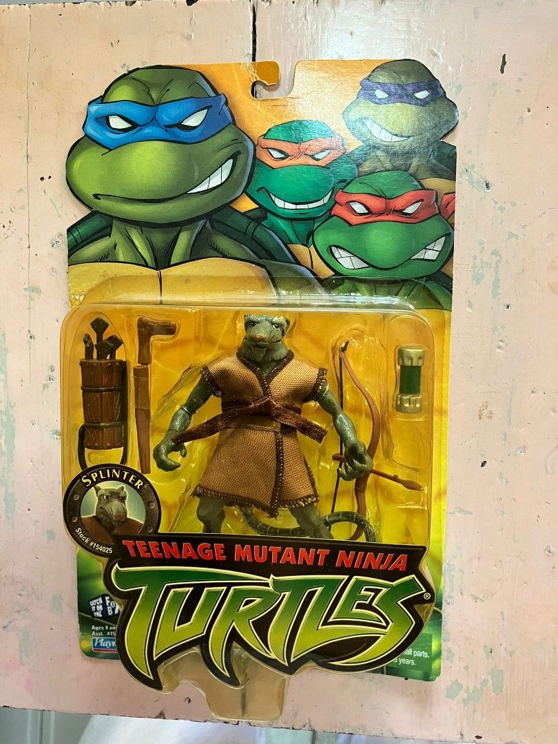 Teenage Mutant Ninja Turtles Vintage Splinter Action Figure, Hobbies ...