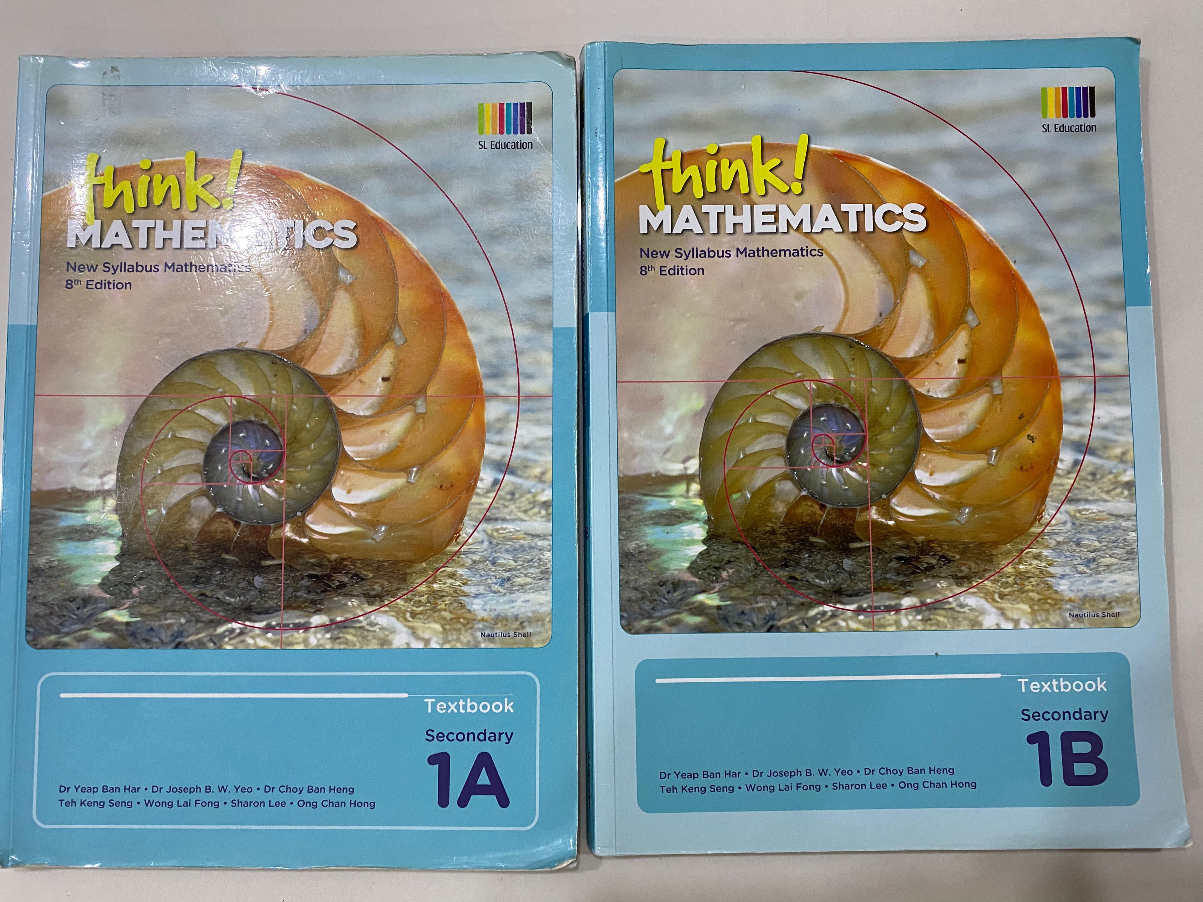 Think! Mathematics 1A 1B textbook shinglee 8th edition, Hobbies & Toys, Books & Magazines ...