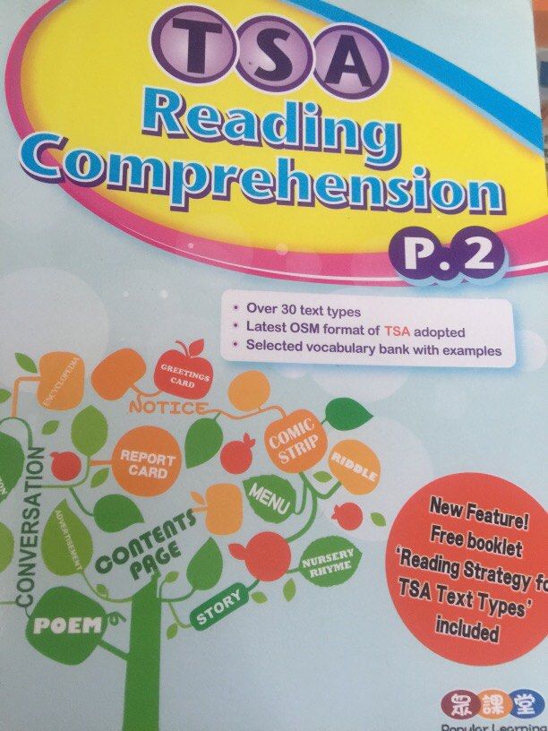 TSA Reading and Comprehension P2, 興趣及遊戲, 書本 & 文具, 教科書 - Carousell